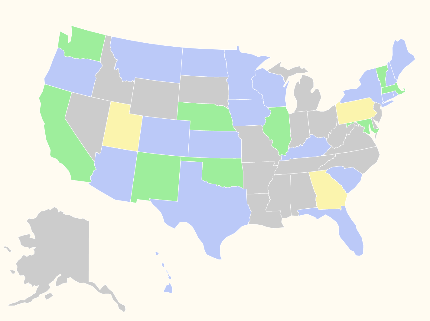 US Healthy Soils Legislation Map and Table | Healthy Soils Legislation